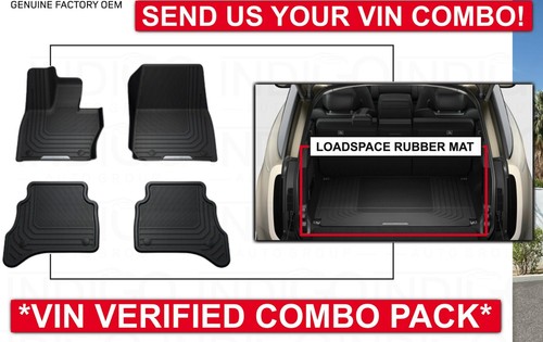 2023- 2024 RANGE ROVER ANTIMICROBIAL RUBBER MAT SET + LOADSPACE RUBBER ...