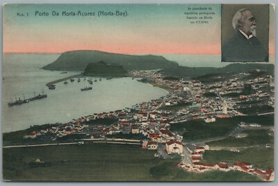 AZORES PORTUGAL HORTA BAY ANTIQUE POSTCARD | eBay