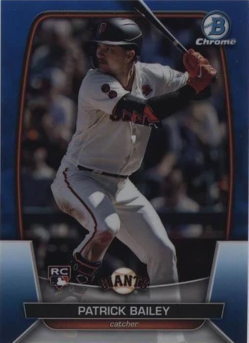 2023 Bowman Chrome - Patrick Bailey #60 Blue Refractor /150 (RC) for ...