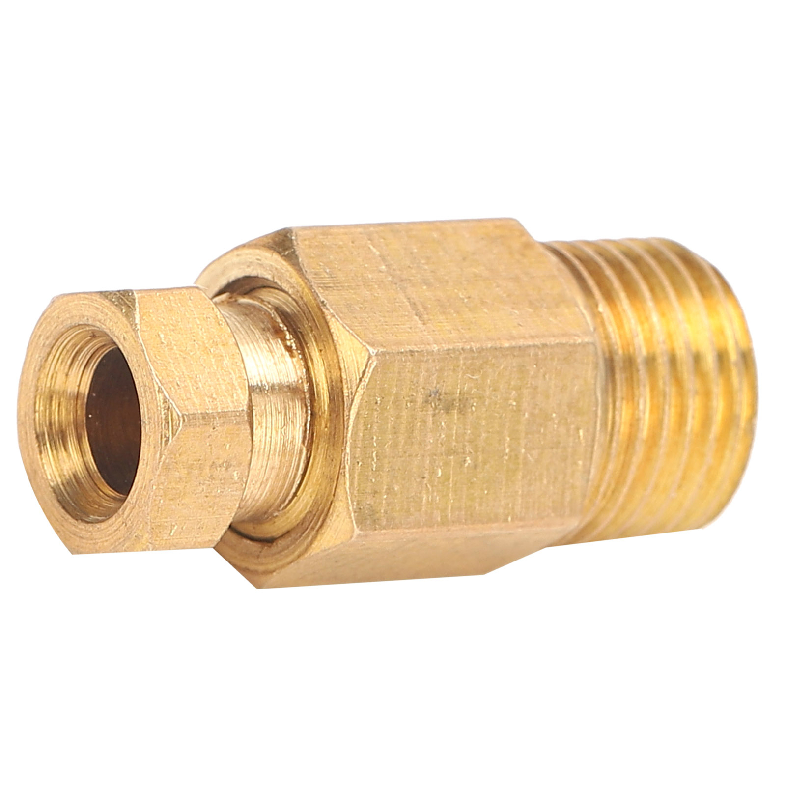 PD410 Oil Pipe Elbow Brass Straight Block Connector Adapter For Pipe ...