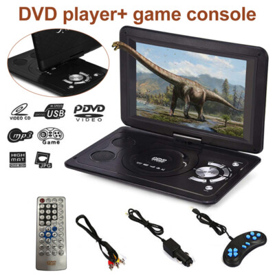 13.9'' LCD Widescreen DVD Player Movie CD Player w/Game Joystick+Remote ...