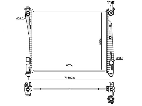 Pour Dodge Durango 2014-2020 Radiateur De Refroidissement 52014529AB | eBay