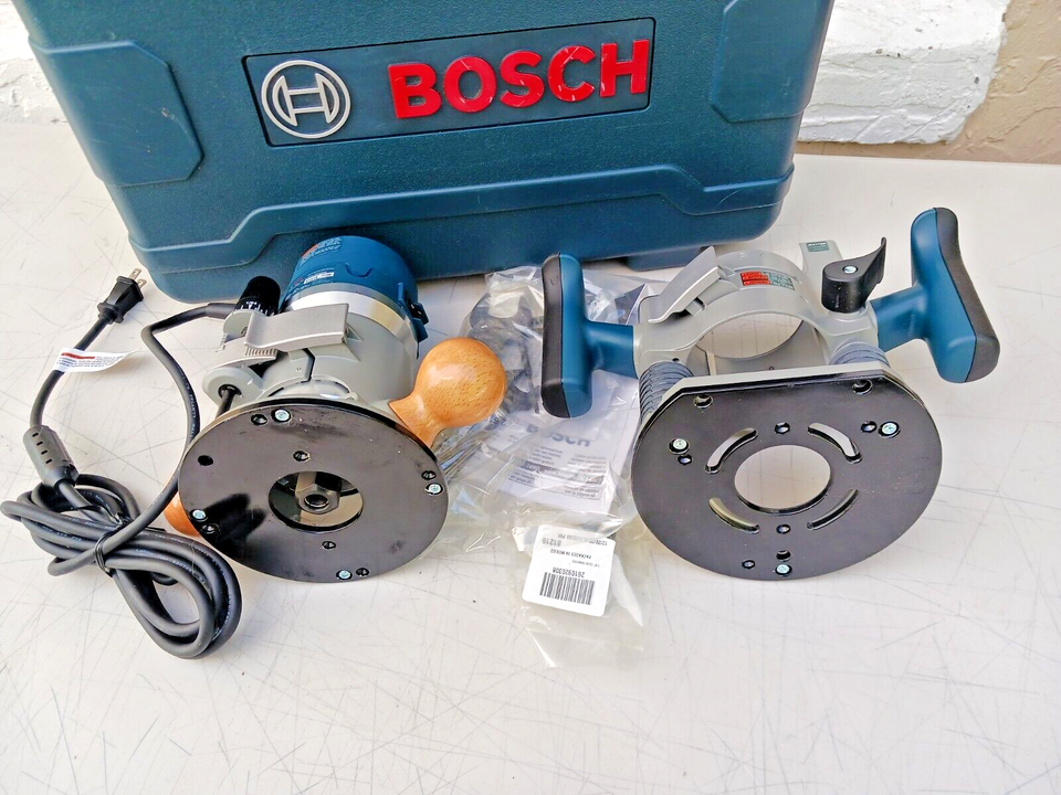 Bosch Combo Plunge and Router 1617EVS With Hard Carry Case Kit 12 Amp 2 ...