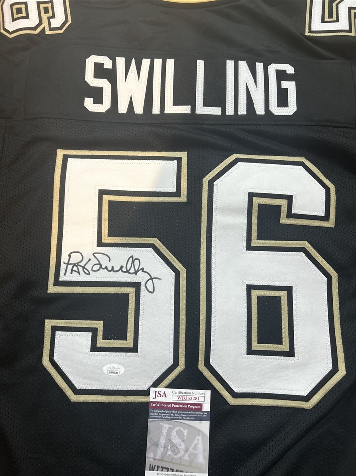 NEW ORLEANS SAINTS- PAT SWILLING SIGNED AUTOGRAPH JERSEY JSA COA ...