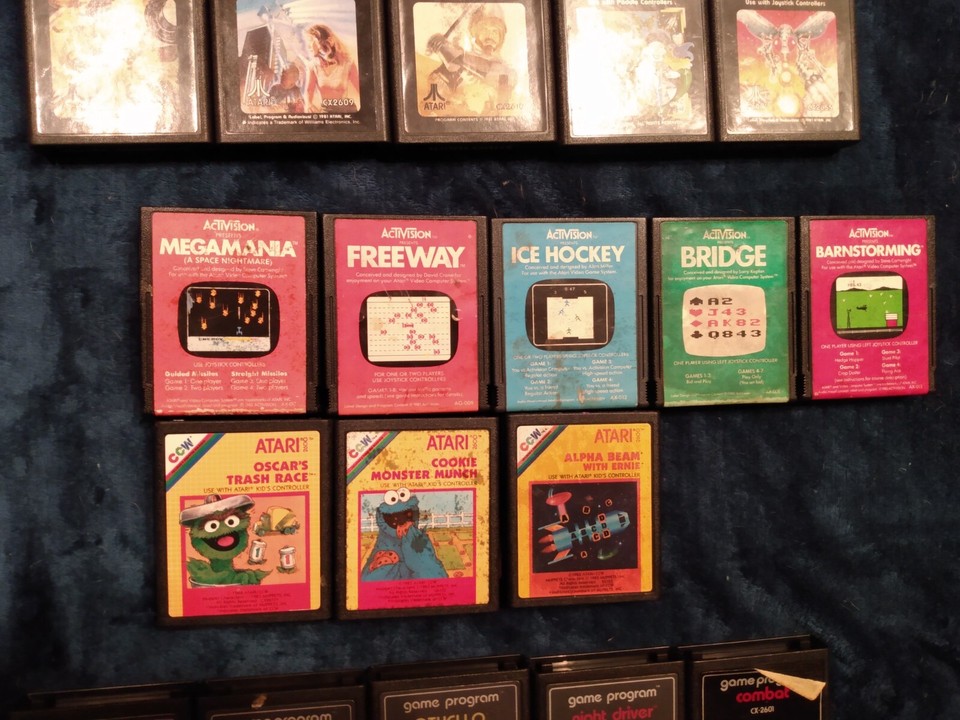 Atari game system + huge lot of Atari games including ET : The Extra ...