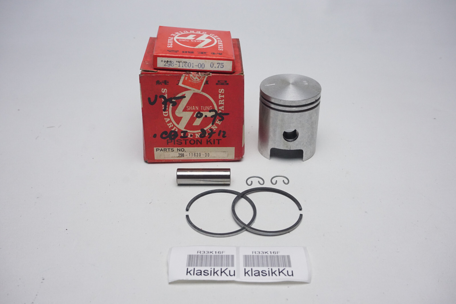 YAMAHA U7E V75 V70 fit YG1 YG1K PW80 BW80 V80 Y80 PISTON KIT SET 0.75 ...