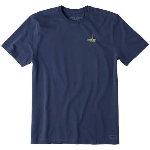 Life is Good. Men's Embroidered Golf Flag Short Sleeve Crusher Tee ...