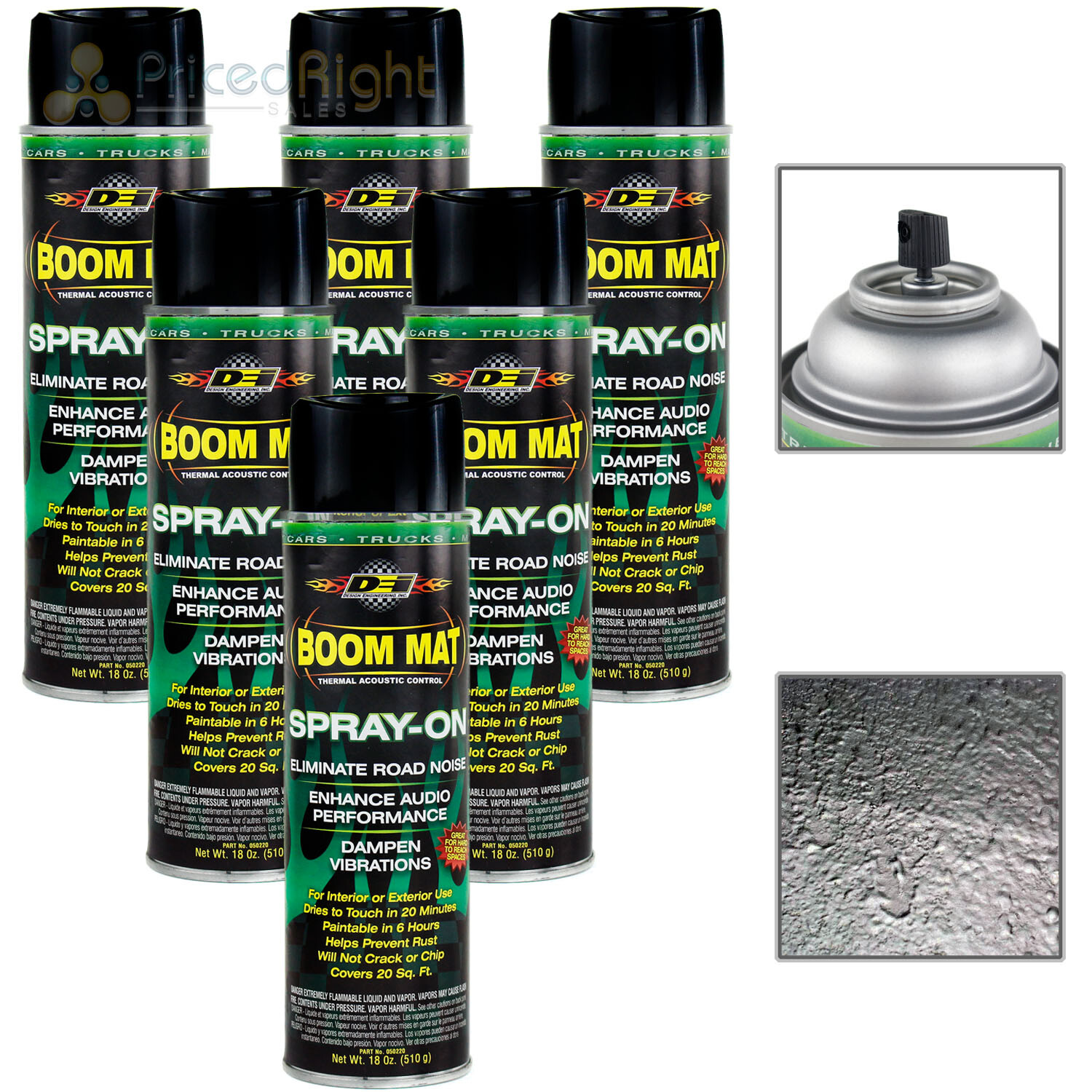 Sound Deadening DEI Boom Mat Spray On 6 Pack Enhance Audio Eliminate ...