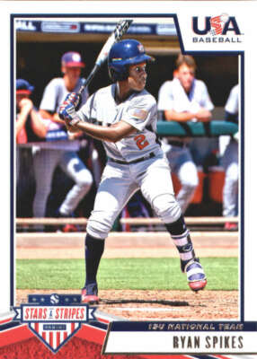 2019 Panini Stars and Stripes #50 Ryan Spikes USA Baseball 15U National ...