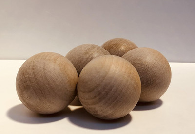 Swedish Stickhandling Balls 5-Pack - Hardwood No-Bounce Floorball ...