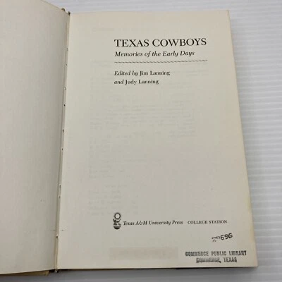 Texas History Texas Cowboys Memories of the | Grelly USA