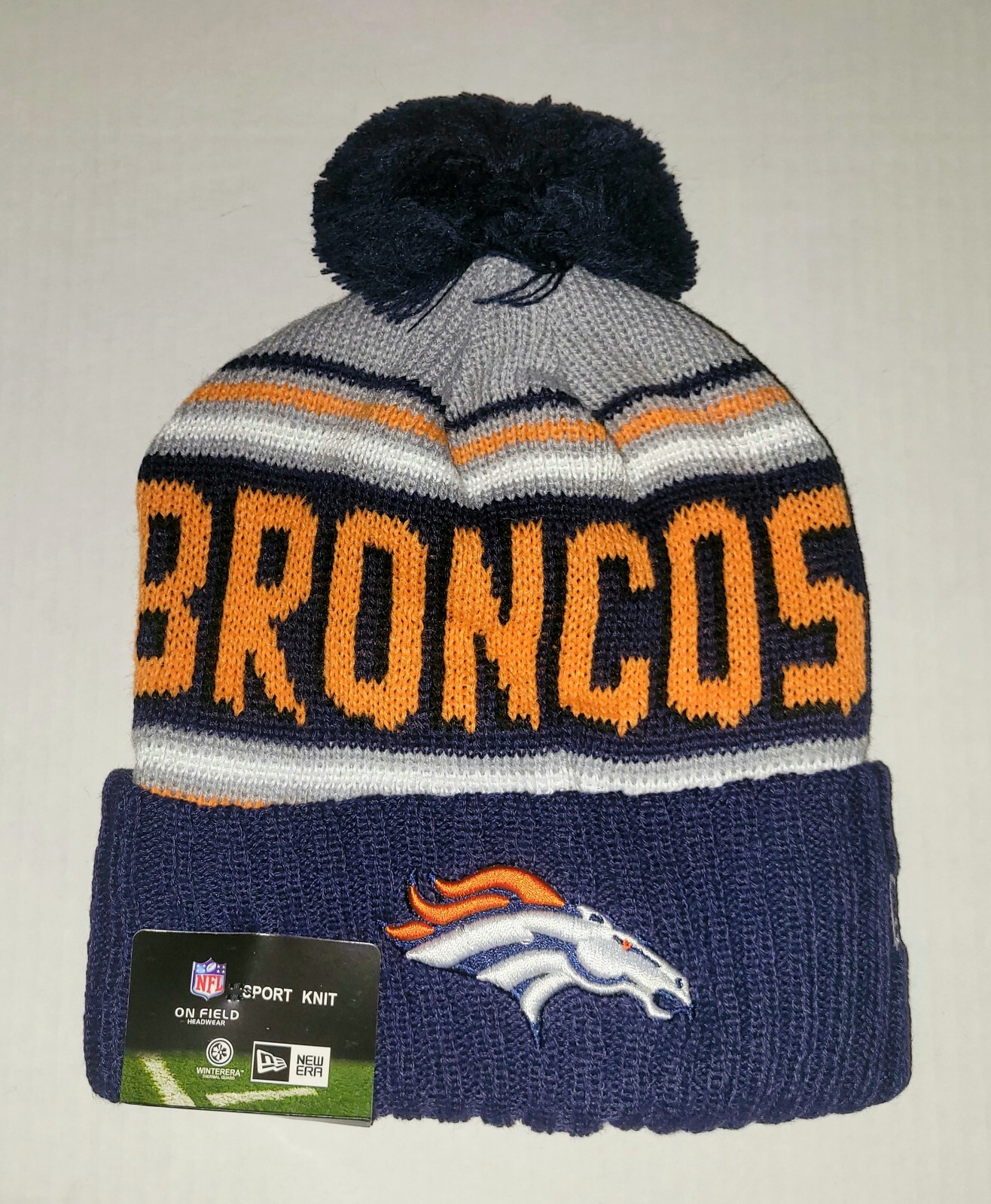 Denver Broncos Winter Beanie Hat NEW New Era Adult NFL | eBay