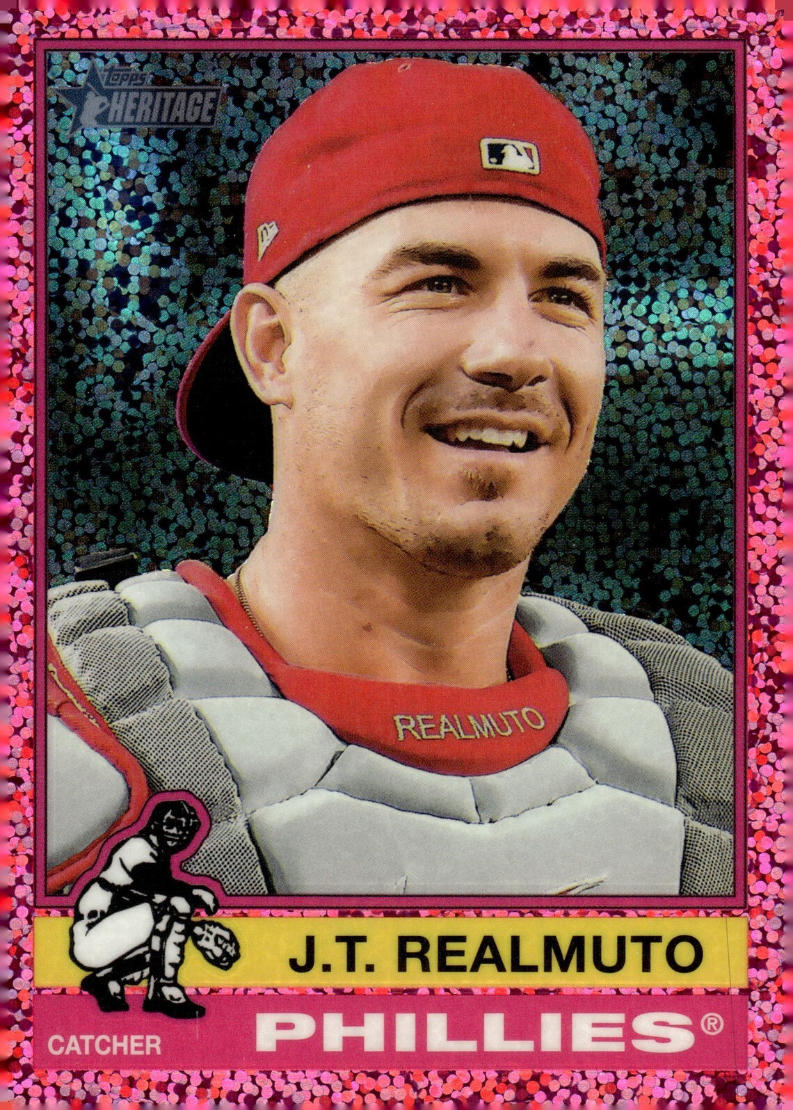 2025 Topps Heritage - J.T. Realmuto #143 Chrome Pink Sparkle Refractor for sale online | eBay