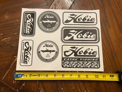 HOBIE Fishing Kayak Decal Vinyl Fishing Boat Kayak Sticker Sheet | eBay