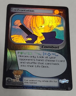 DragonBall Z CCG Future Trunks Confrontation Promo Card P2 Holo Limited ...