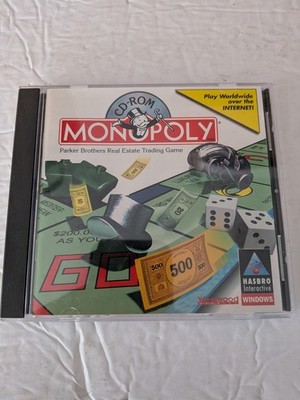 Monopoly CD-ROM PC Game 1997 Windows Hasbro Interactive Westwood ...