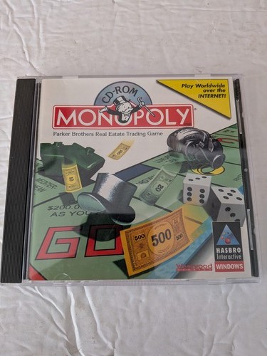 Monopoly CD-ROM PC Game 1997 Windows Hasbro Interactive Westwood ...
