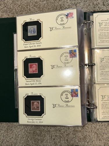 The US Famous Americans Stamp Series/Commemorative Cover Collection 50 ...