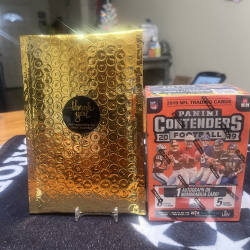 2019 Panini Contenders NFL Football Blaster Box & 1 GOLD MYSTERY SLAB ...