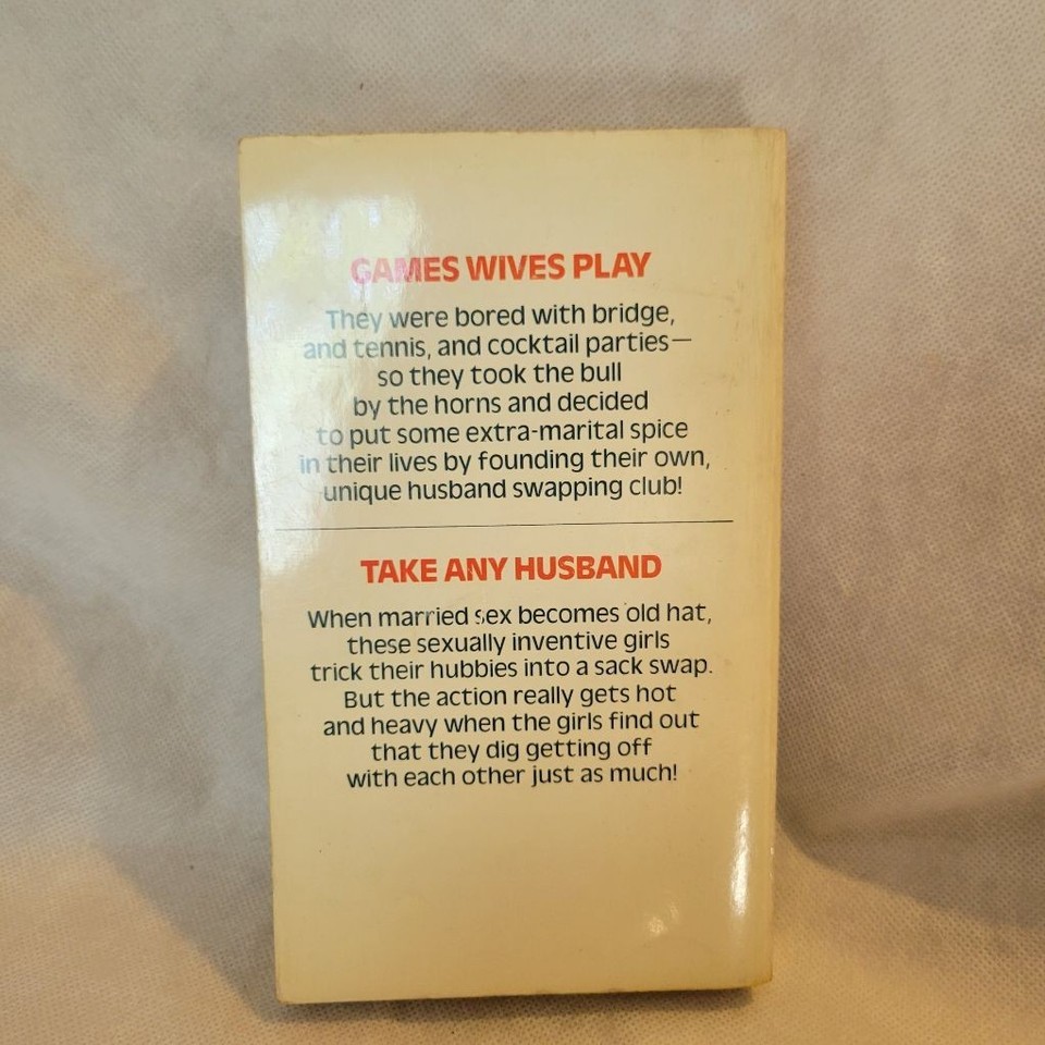 Vintage Paperback Beeline Double Novel Adult Games Wives Play Take Any ...