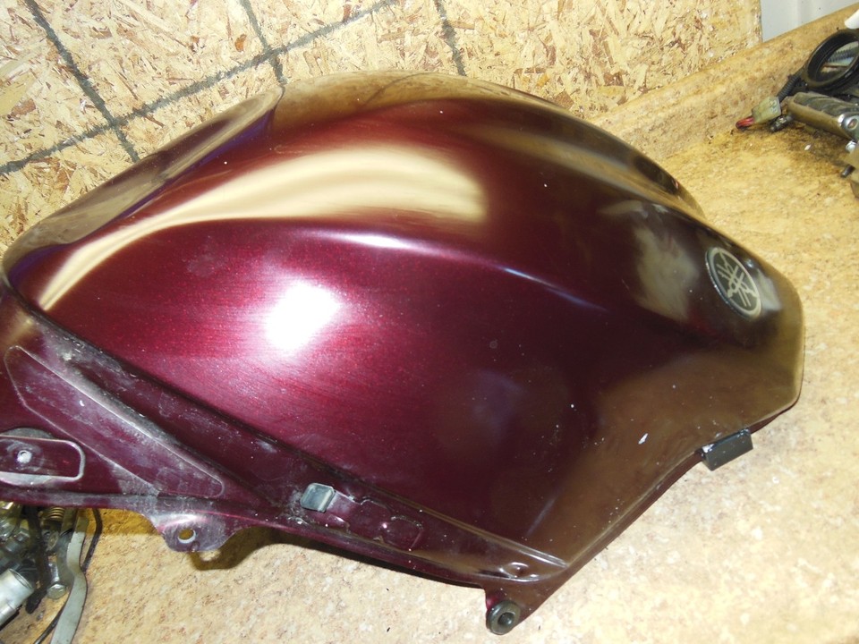 2007 Yamaha FJR1300 FJR 1300 Fuel Gas Tank Container Petrol Maroon Red ...