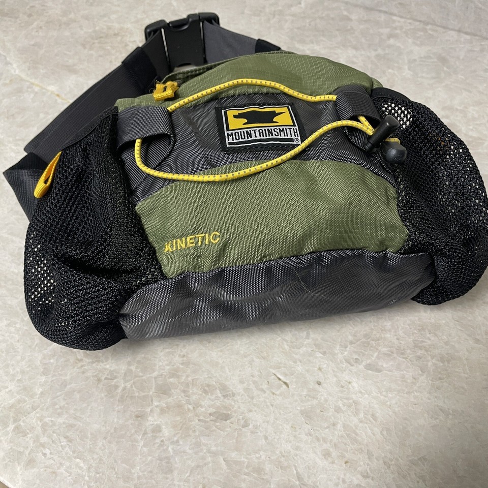 Mountainsmith Kinetic TLS Waistpack Nylon Green Bottle Pockets Hip Belt ...
