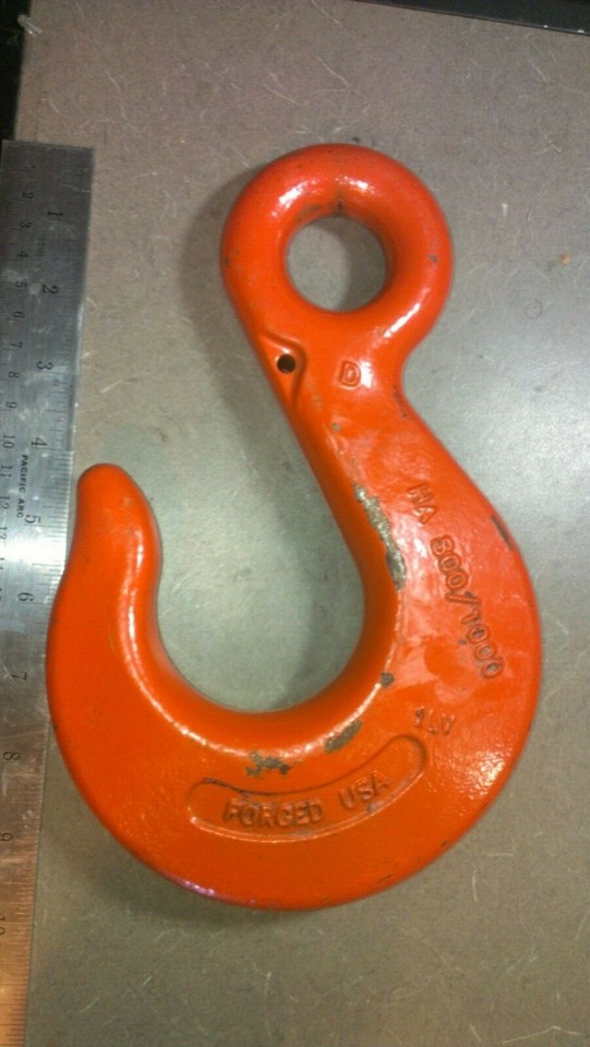 5/8" Columbus McKinnon CM Lifting Sling Hook, Eye Type, Crane Lift ...