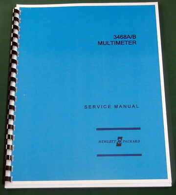 HP 3468A/B Service Manual: w/ 11"X17" Foldouts & Protective Covers | eBay