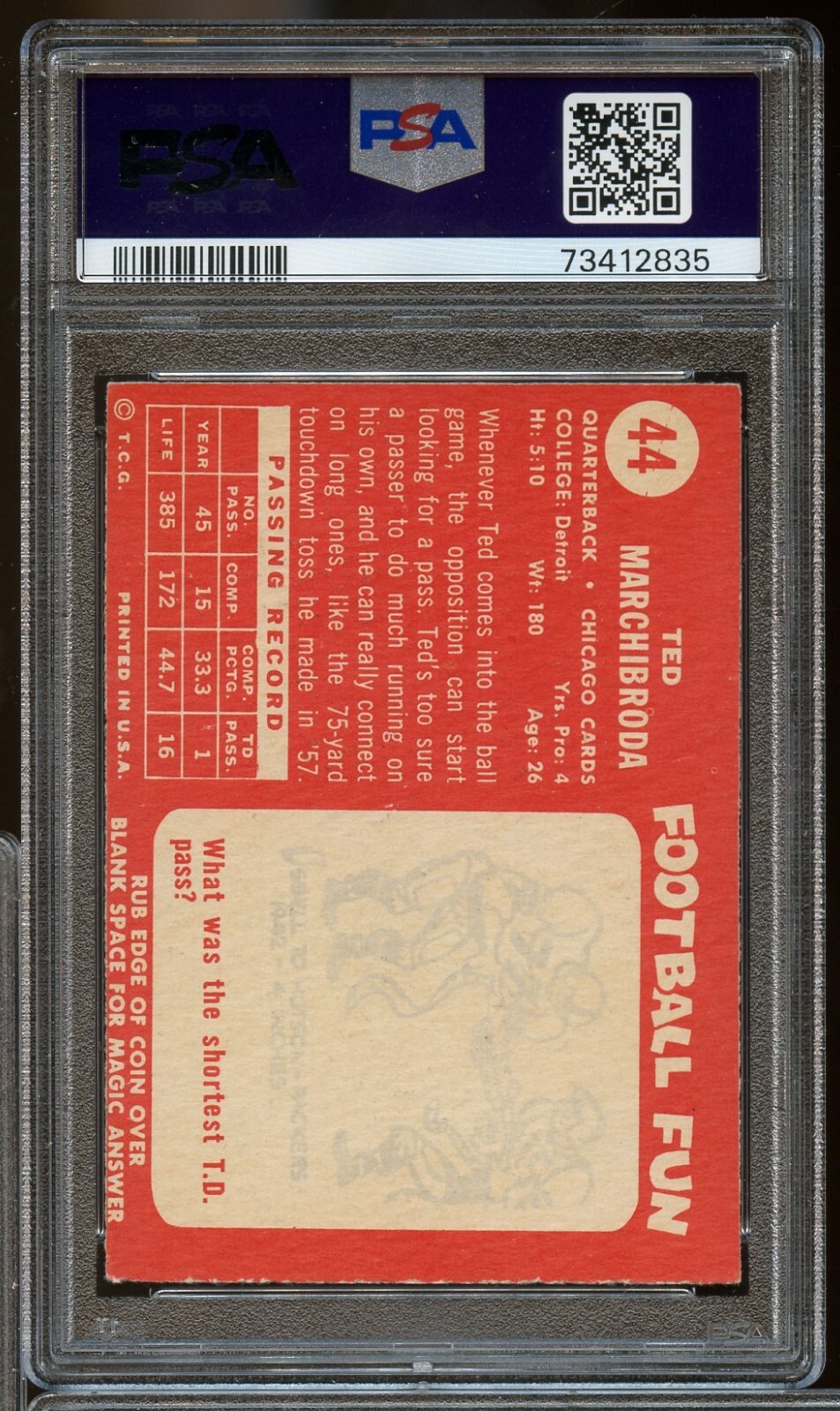 1958 Topps - Ted Marchibroda #44 for sale online | eBay