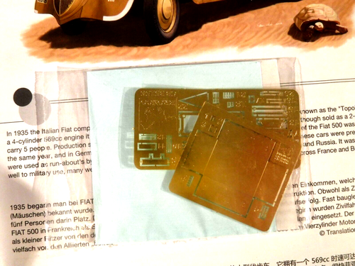 1/35 Bronco Models DAK Topolino Light Staff Car w/ Crew & IF8 Trailer ...