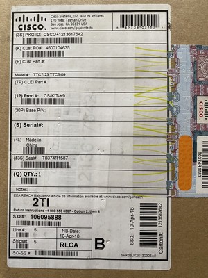 Cisco CS-KIT-K9 Webex Conference Room Kit Bundle CS-KIT-S-UNIT+ CS ...