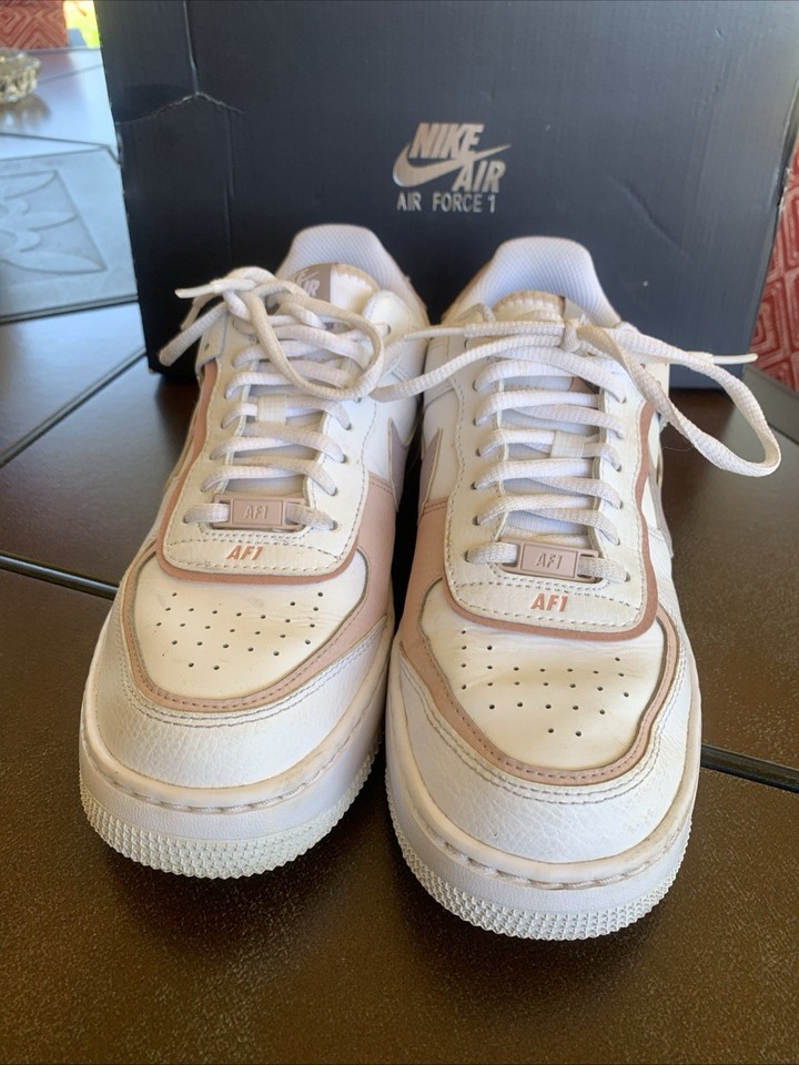 Women’s AF1 Shadow Size 8.5 White Amethyst Ash Pink Sneakers Shoes | eBay