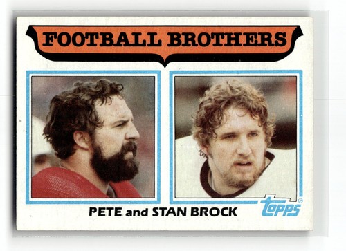 1982 Topps Pete Brock Stan Brock #265 Patriots Saints Football | eBay