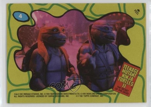 1991 Teenage Mutant Ninja Turtles II: The Secret of Ooze Movie Stickers ...