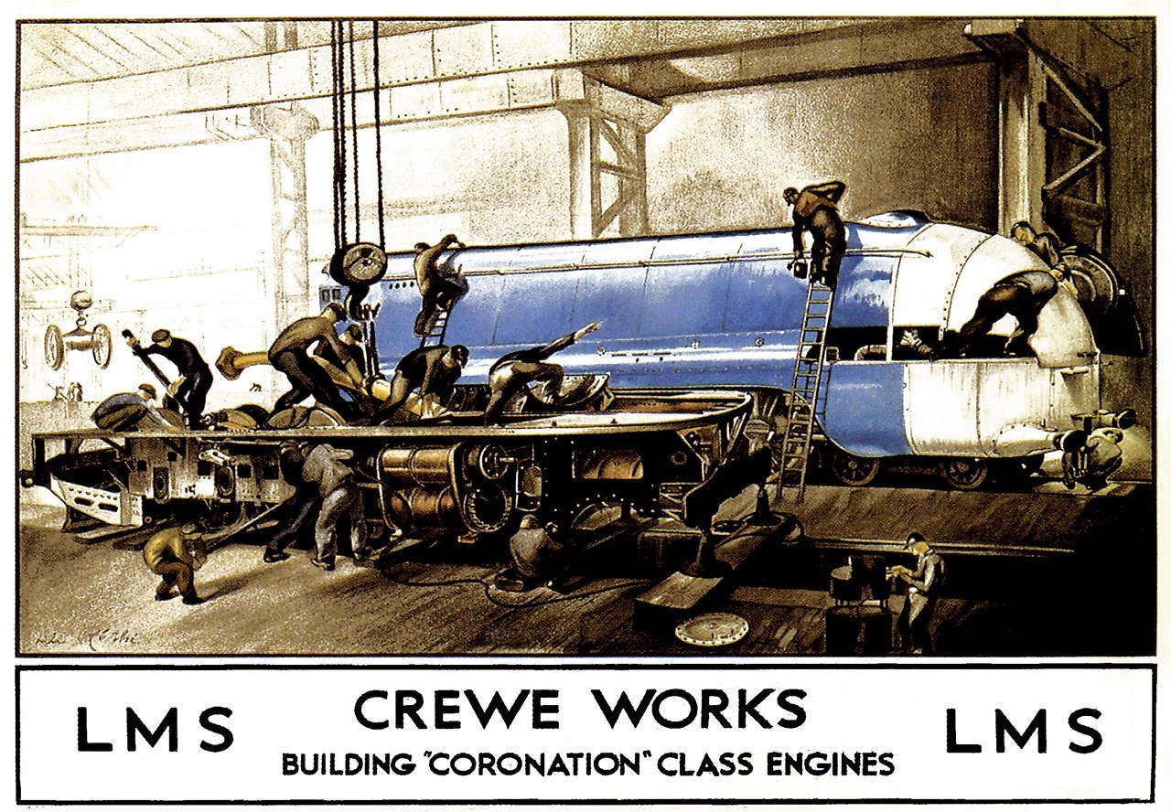 A3 Travel Art Poster Crewe Works Railway print | eBay