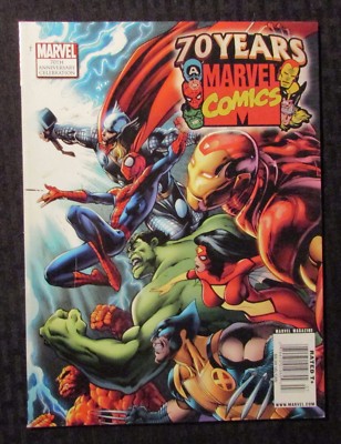 Magazine D'Anniversaire MARVEL COMICS 70 ANS VF- 7.5 Couverture ...
