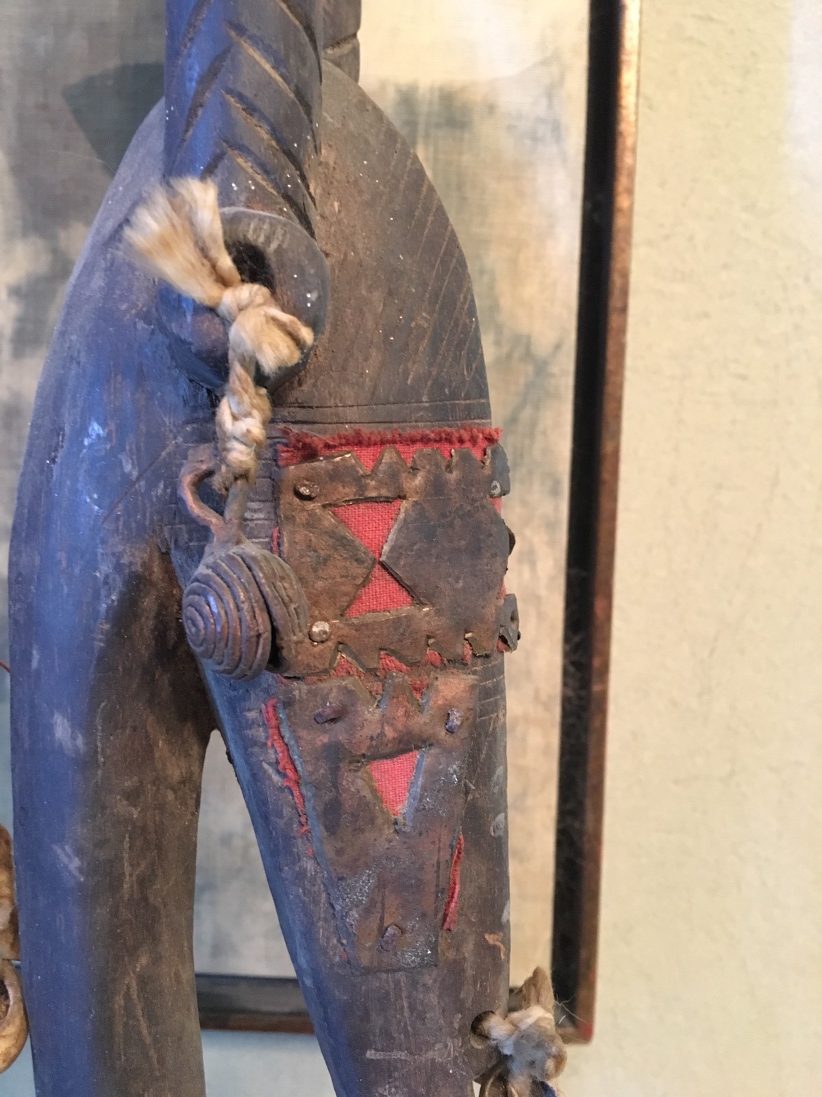 Bamana Chiwara Antelope Tribal Headdress Statue Mother & Child from ...