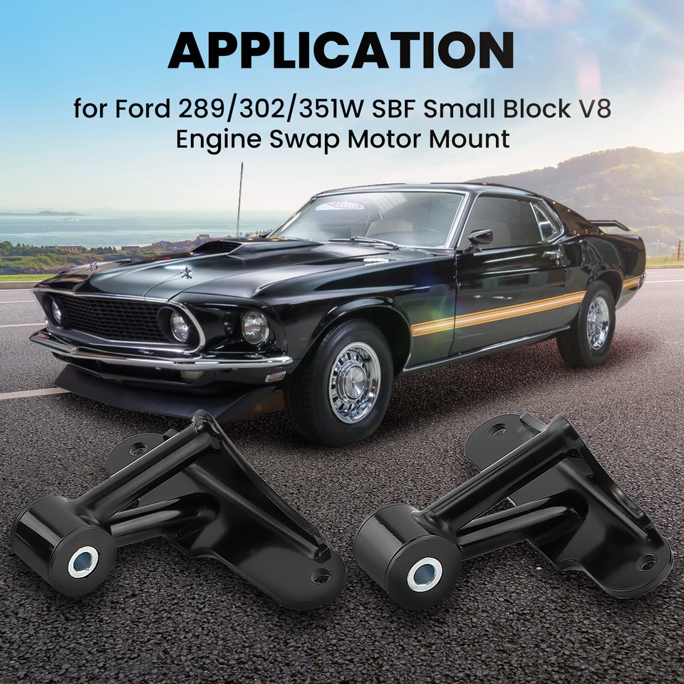 Pair for Ford SBF Small Block 289 302 351W Engine Swap Weld-In Motor ...