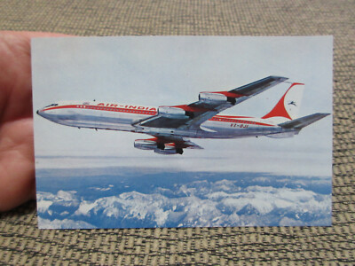 Vintage Air India Post Card Airplane Aviation Jet Collectible | eBay