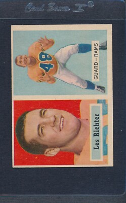1957 Topps #010 Les Richter Rams EX *1370 | eBay