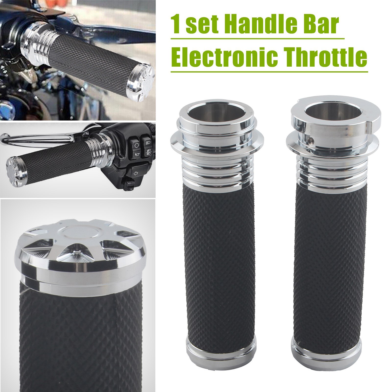 Electronic Throttle 1" Handlebar Hand Grip For Harley Softail Street ...