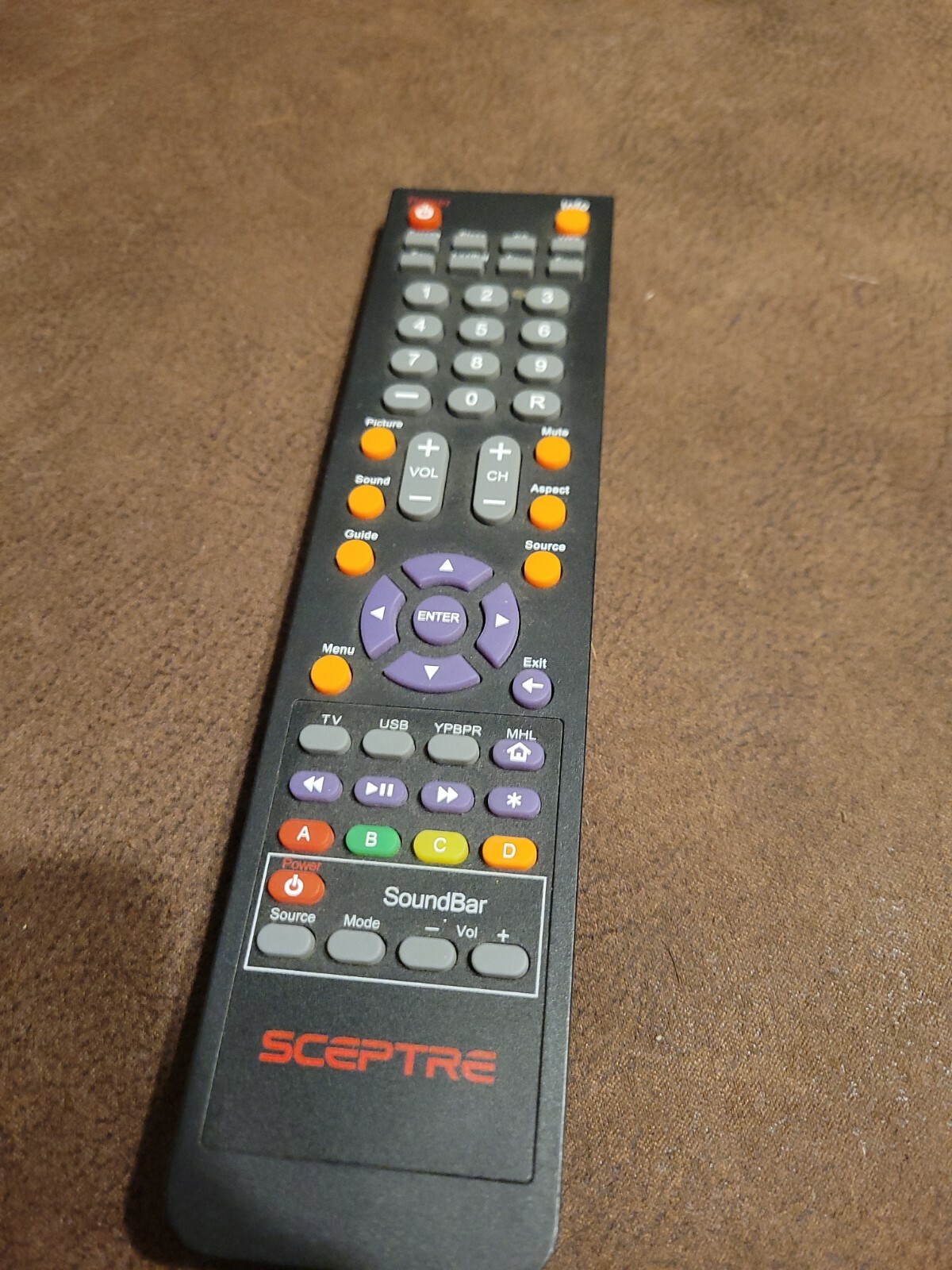 Sceptre Remote Control E478BV-FMDU E475BV-FMDU X405BV-FMQR X415BV-FMQR ...