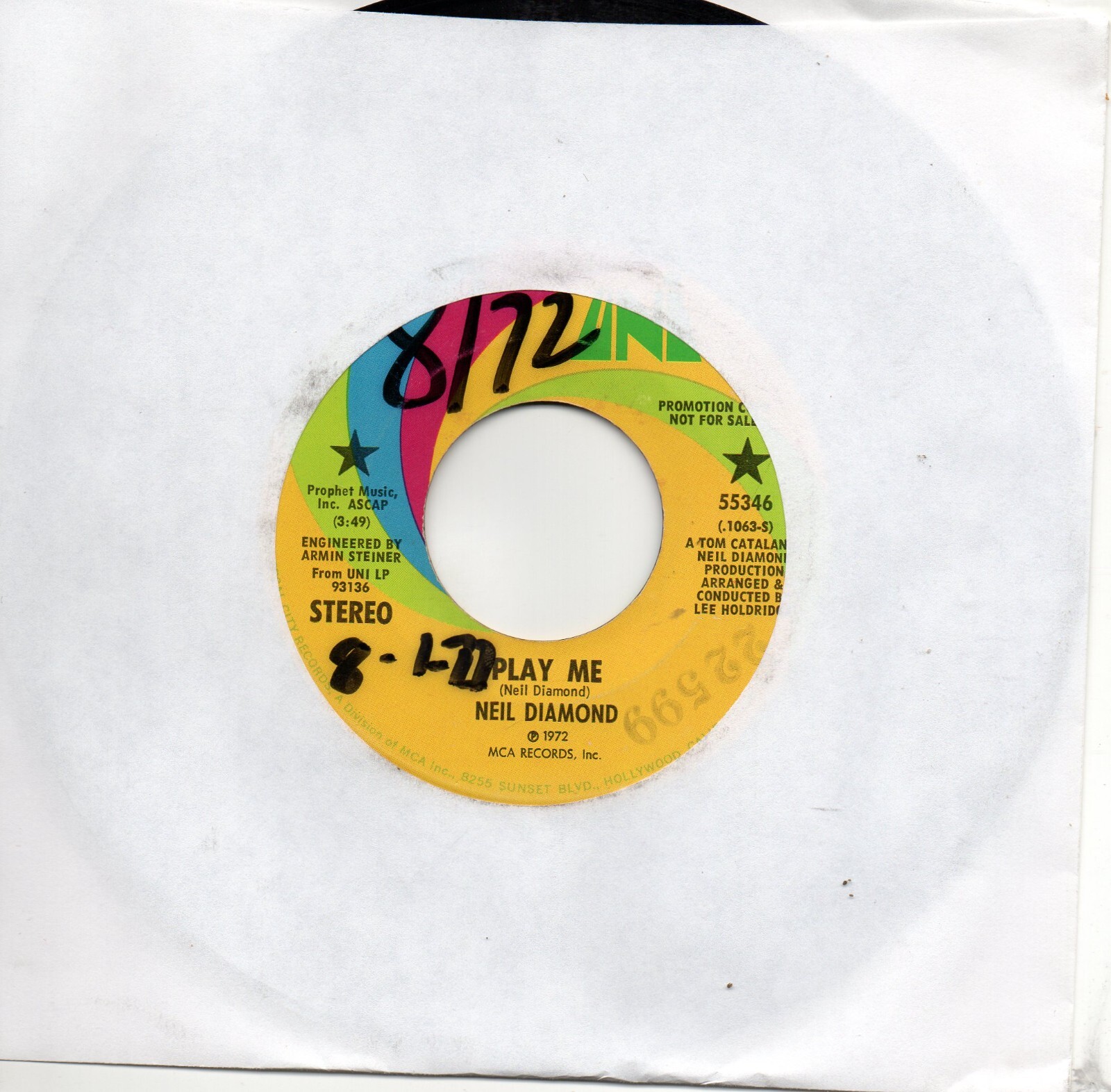 NEIL DIAMOND -PLAY ME (STEREO)/(MONO) (PROMO) | eBay
