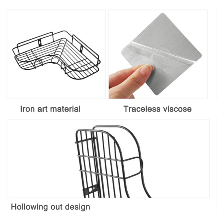 Wall Mounted Adhesive Hook Under Shelf Rack Hanger Holder Insert Clamp ...