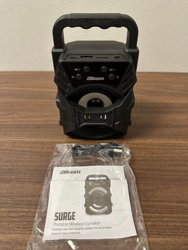2Boom Surge Portable Wireless Speaker Black Very Good | eBay
