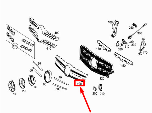 MERCEDES-BENZ GLA KLASSE W156 VORDERE STOßFÄNGER KÜHLERGRILL ...