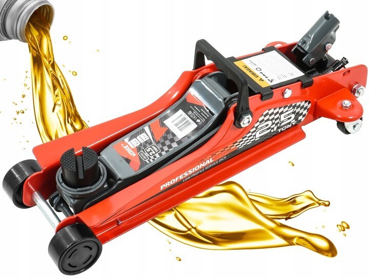 Cric Auto 2,5 Ton Professionale Sollevatore Idraulico Ribassato da 85 a ...