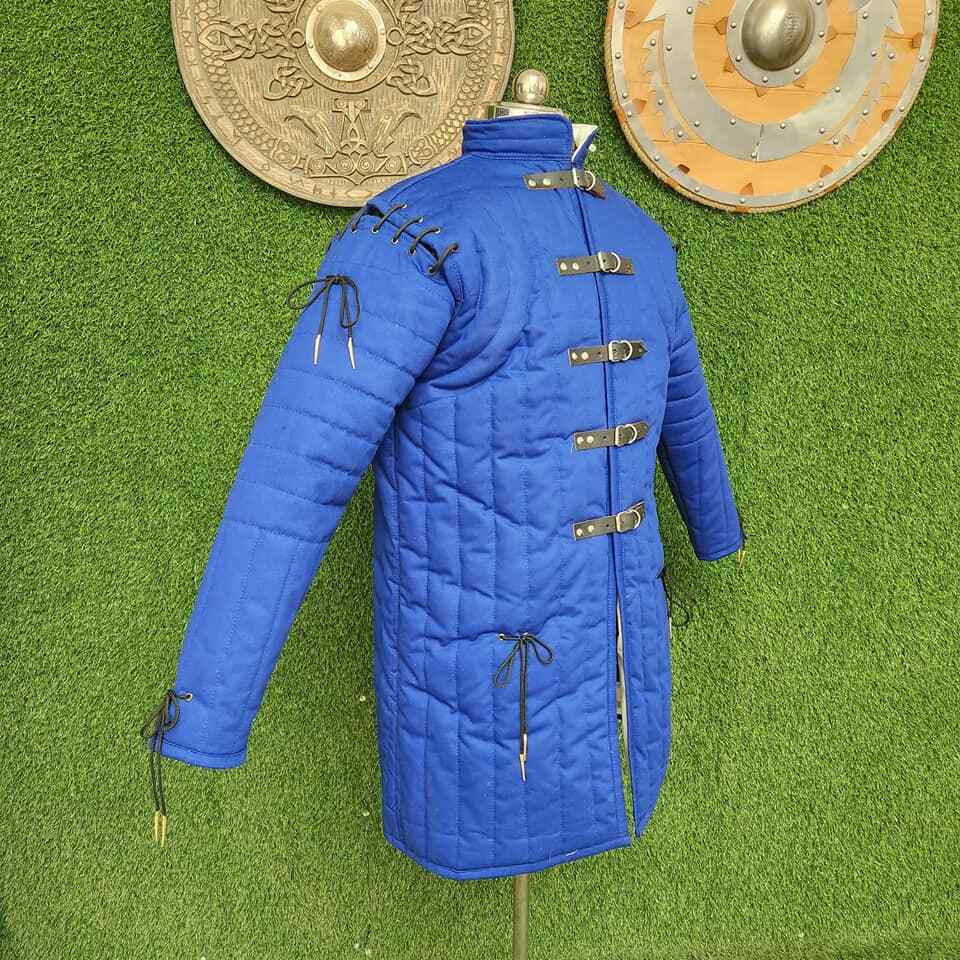 Medieval Thick Padded Under Armor Gambeson Aketon Jacket Costume Arming ...