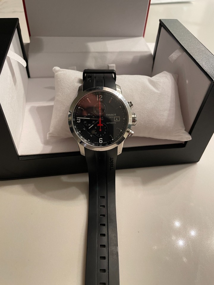 Tissot Automatic PRC 200 Mens Black Watch - T055.427.17.057.00 | eBay
