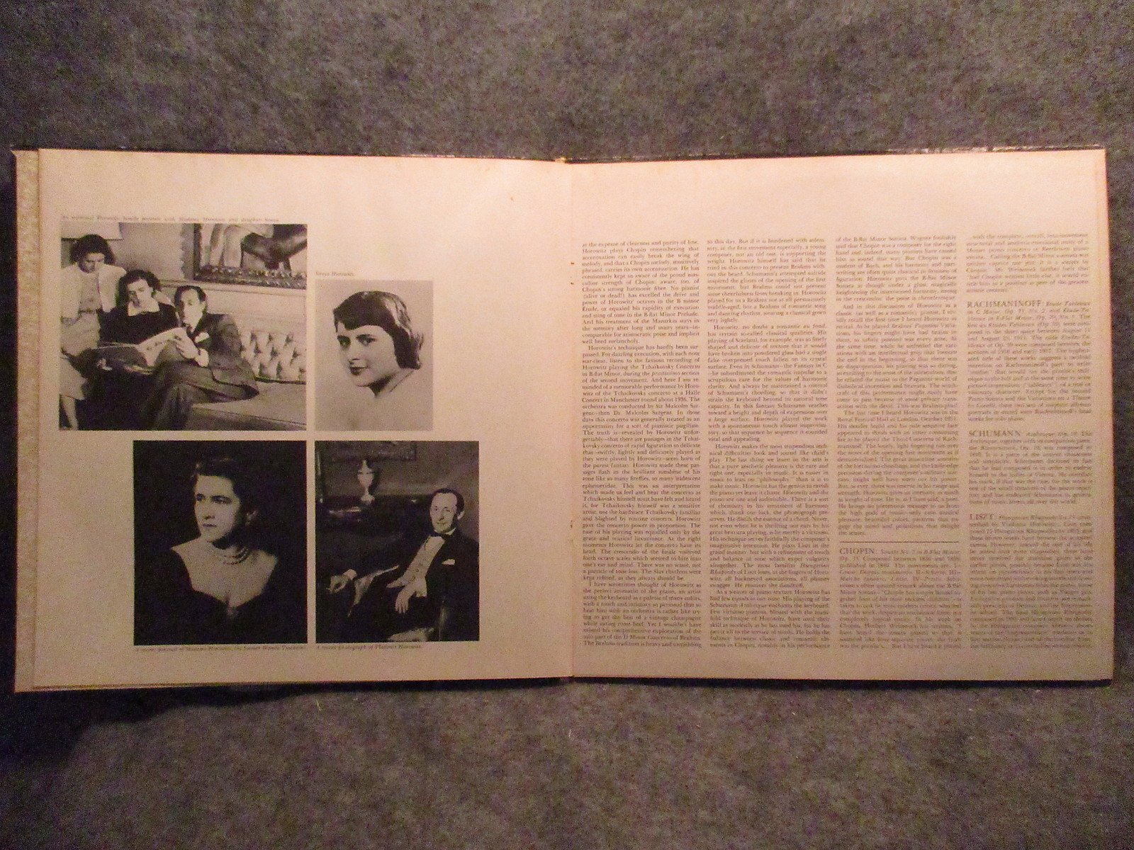 33 RPM LP Record Vladimir Horowitz w/ Booklet Columbia Records KS 6371 ...